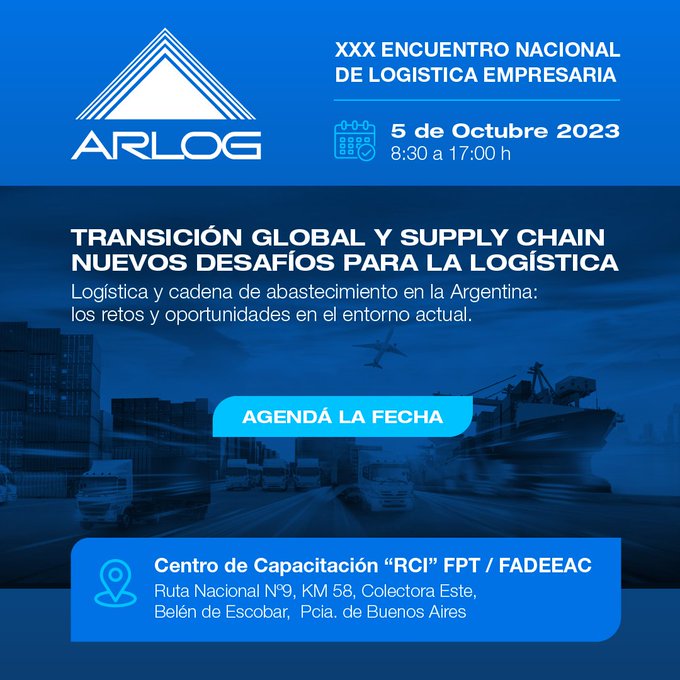 SE VIENE EL XXX ENCUENTRO NACIONAL DE LOGÍSTICA ARLOG » CEDOL